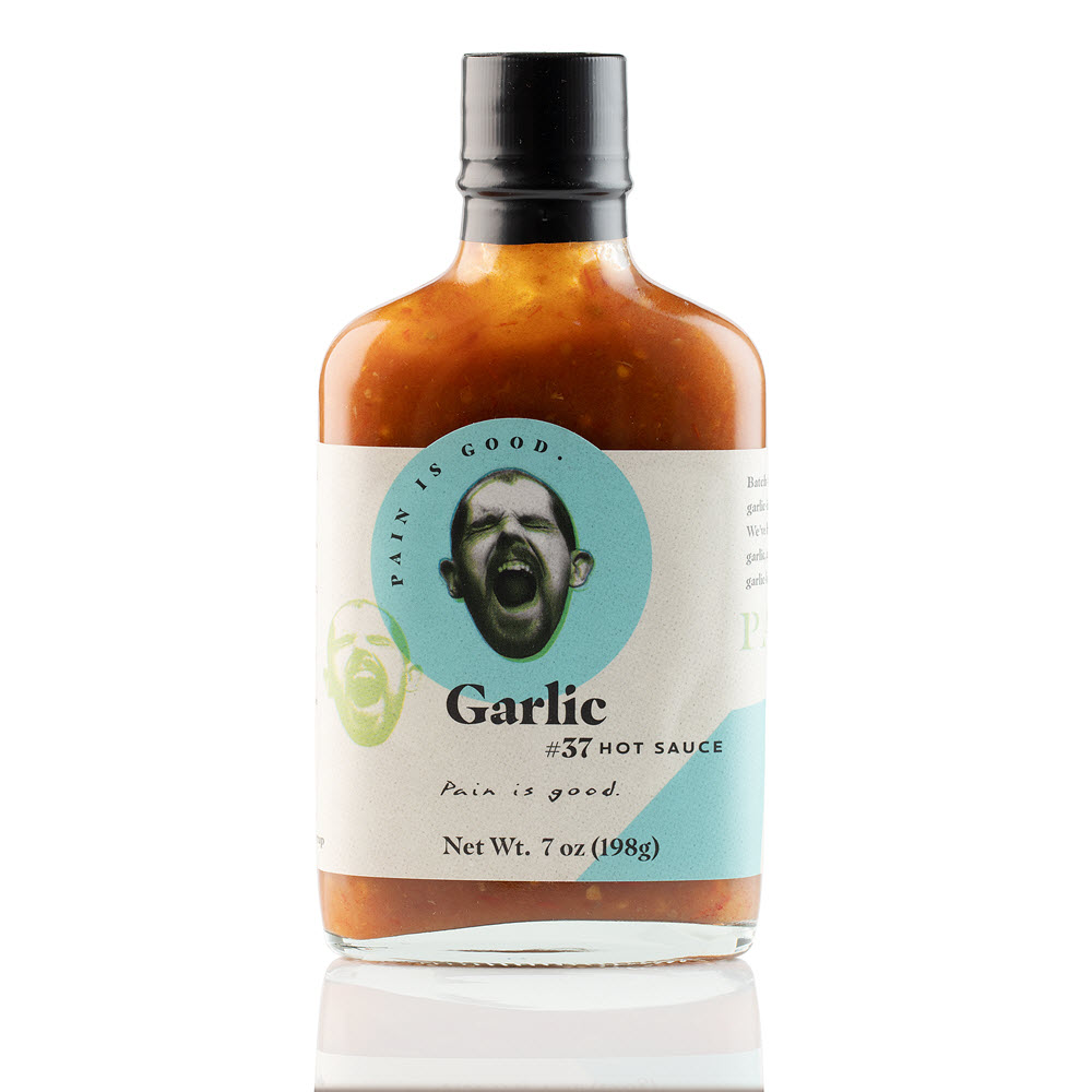 Pain is Good – Batch 37 Garlic Style Hot Sauce - chilisauser.no